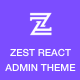Zest: Multi-Concept React Admin Template by themepassion | ThemeForest